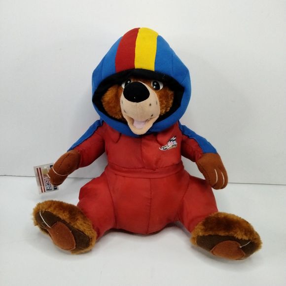 Nanco | Toys | Nanco Vintage Nascar Race Brown Bear Mascot 9 Plush ...